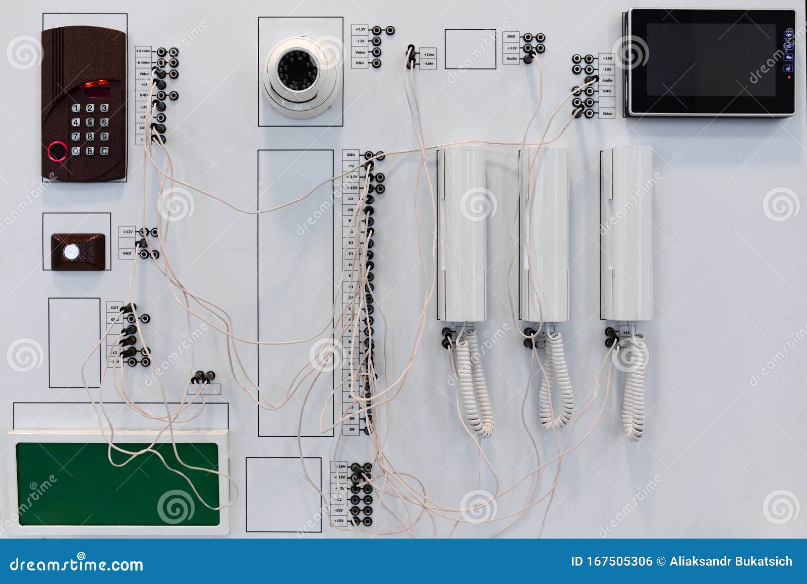 Stand for Testing Home Access Control System Stock Photo - Image of ...