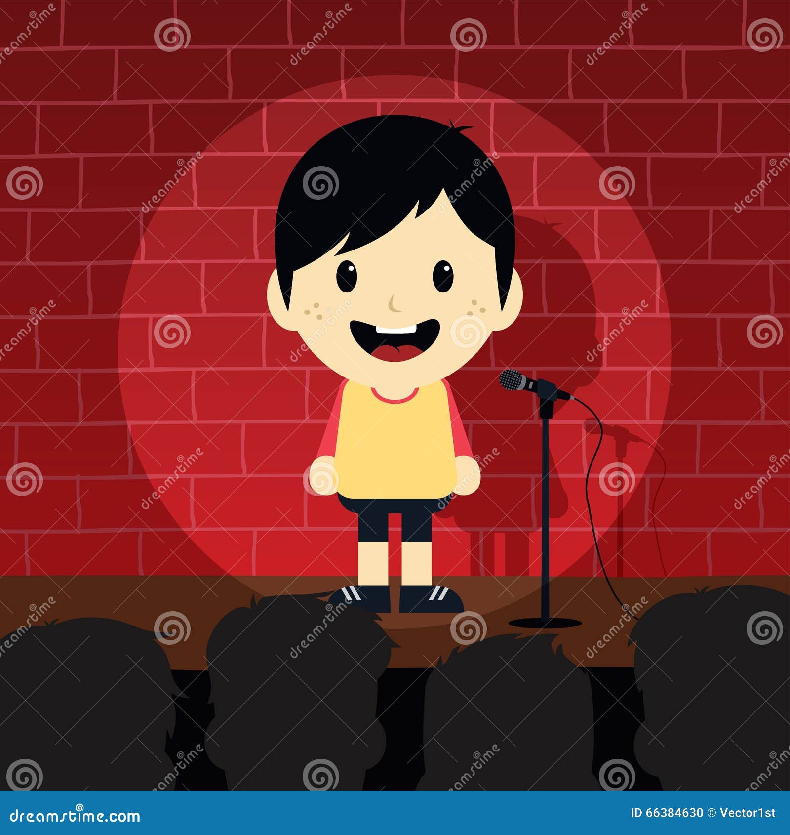 Stand up comedy stock vector. Illustration of design - 66384630