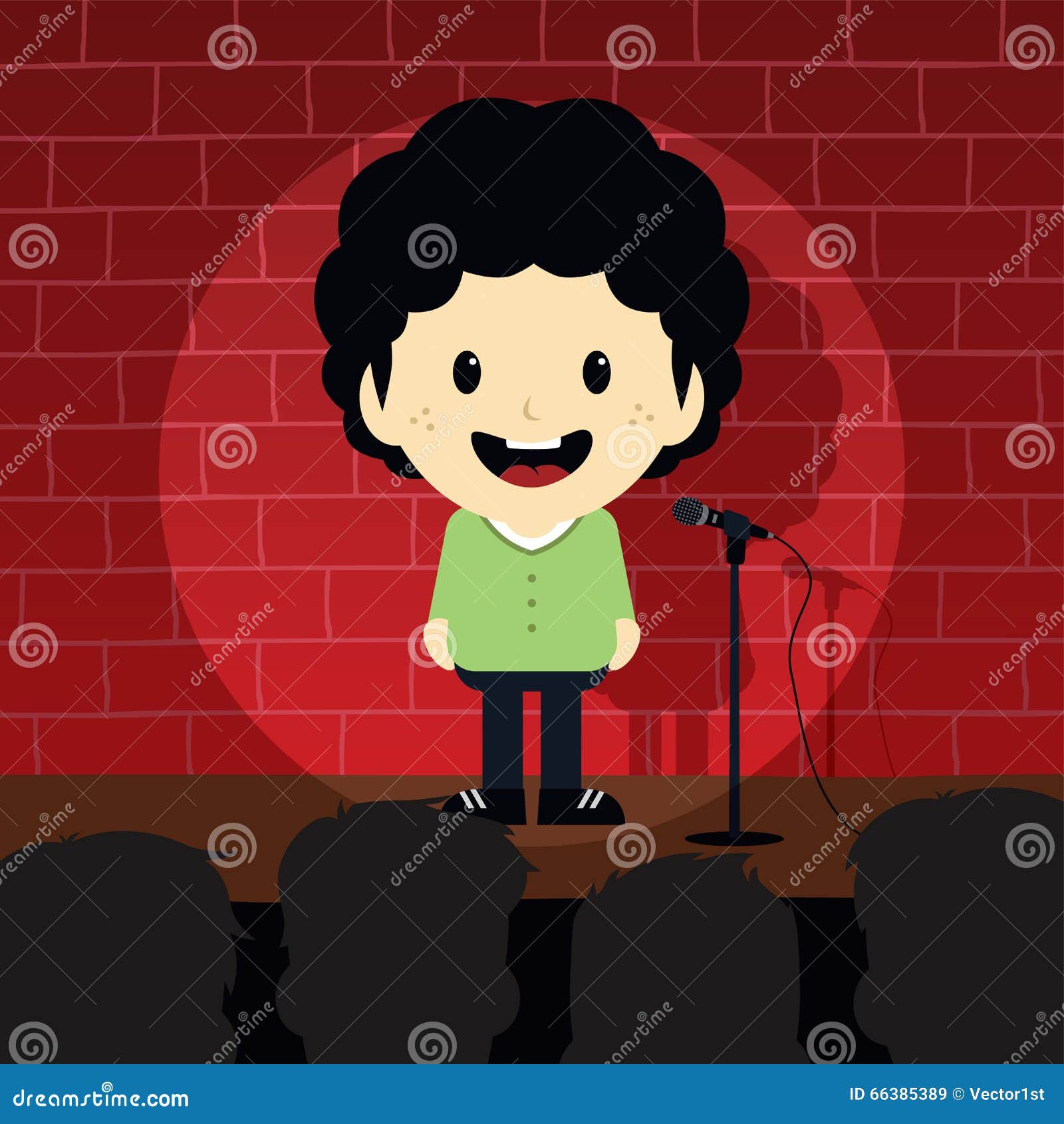Stand up comedy stock vector. Illustration of modern - 66385389