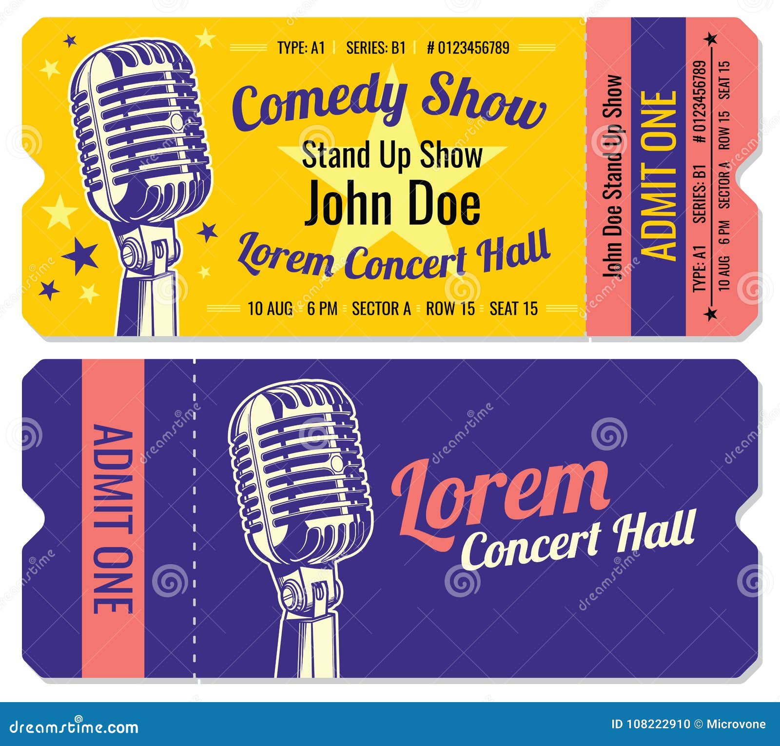 Stand Up Comedy Show Entrance Vector Tickets Template Stock Vector ... Stand Up Comedy Show Entrance Vector Tickets Template Stock Vector ...