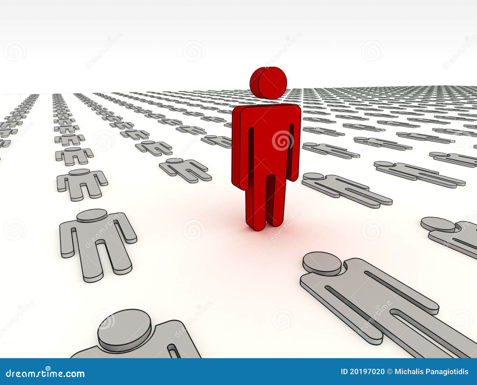 STAND UP DARE TO BE DIFFERENT Stock Illustration - Illustration of ...