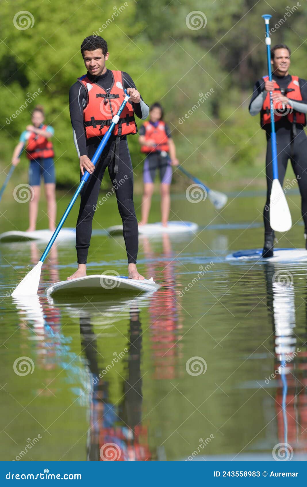 Stand Up Paddle Board Man Paddleboarding Stock Image - Image of ocean ...