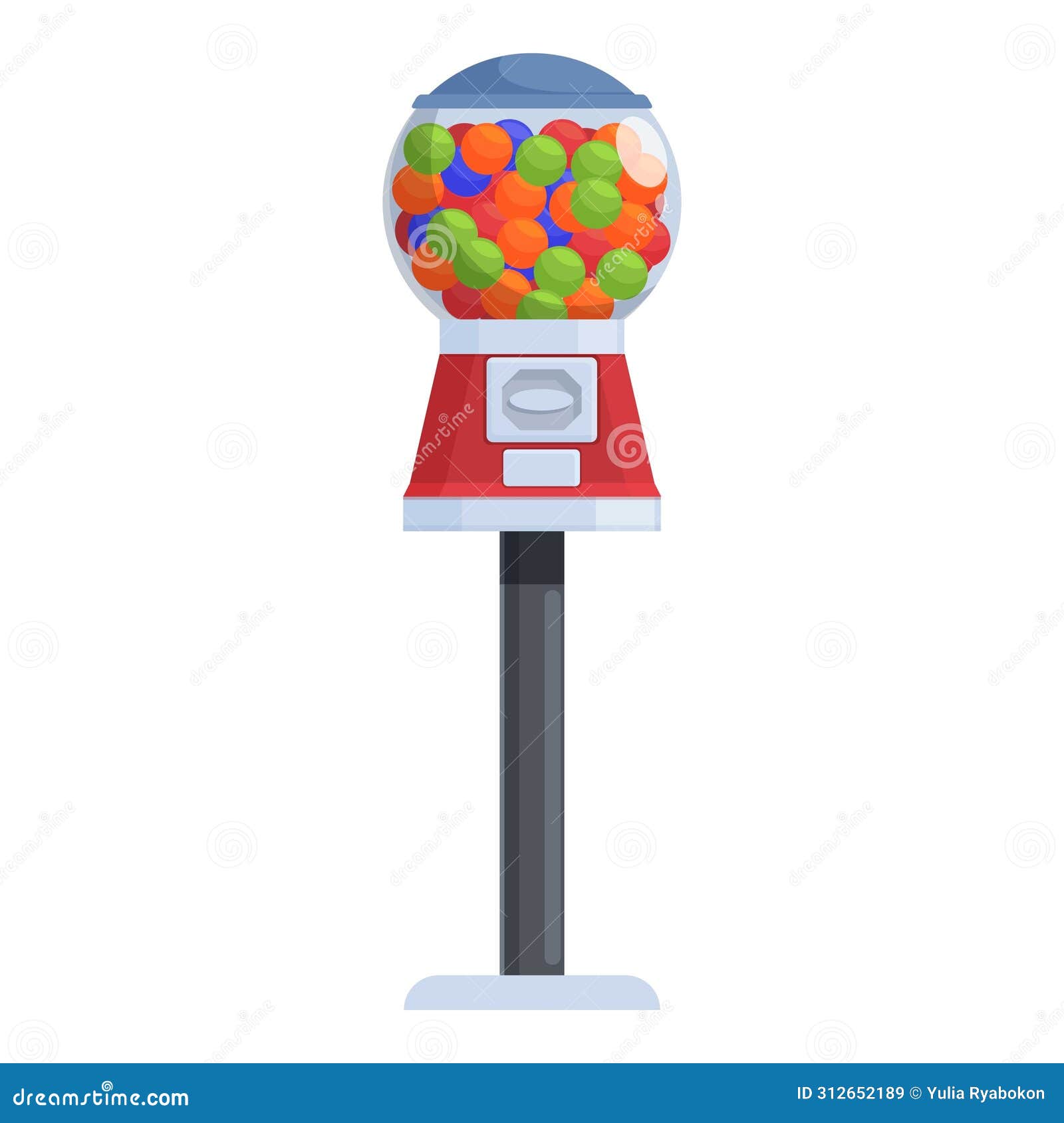 Vending Bubblegum Machine Game Pixel Art Vector Illustration ...