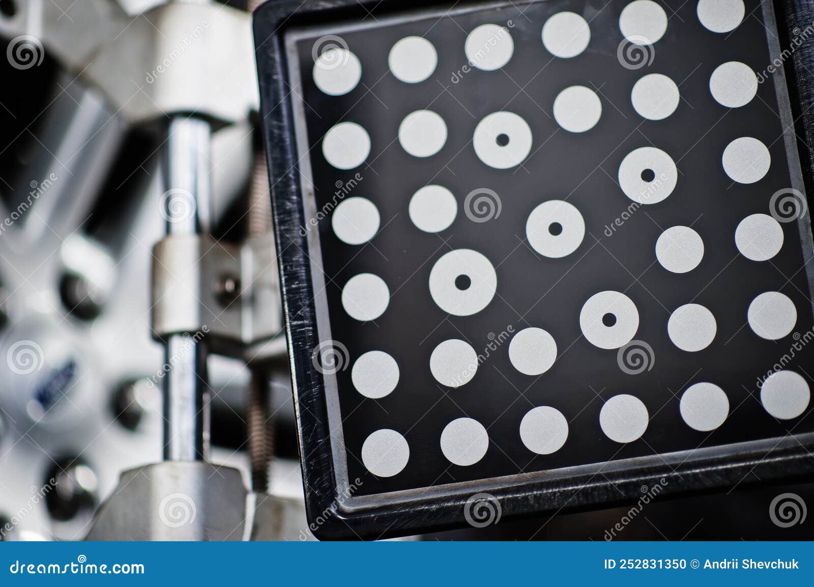 Stand for Wheels Alignment Camber Check in Workshop of Service Station ...