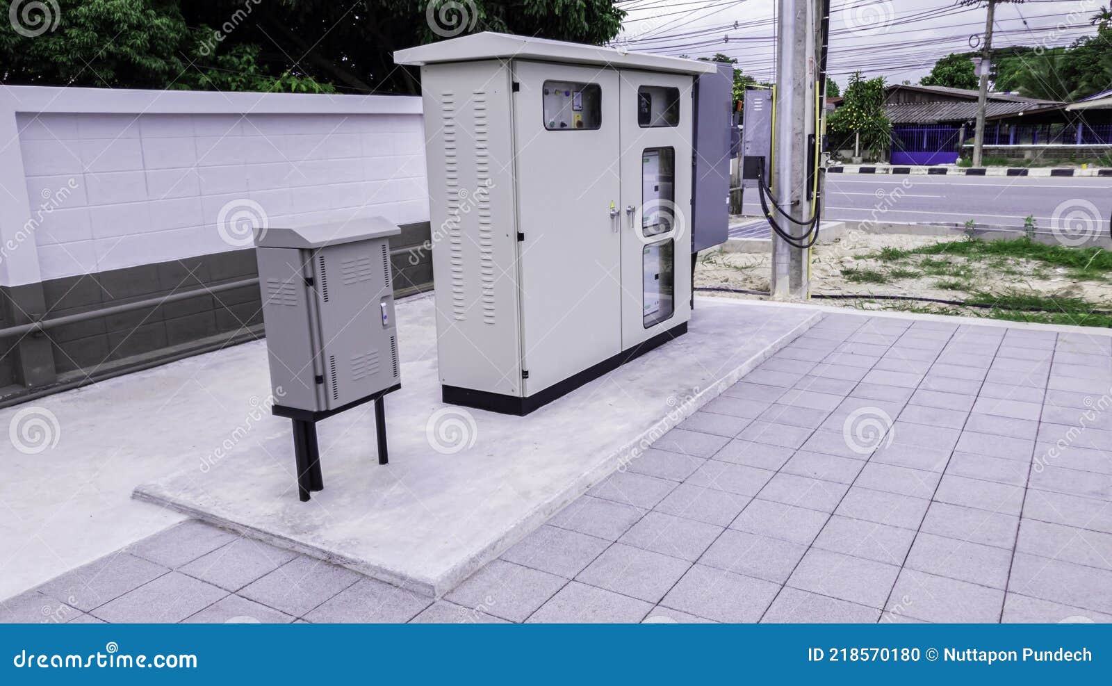 Standalone Electrical Switchboard for Small Business Stock Photo ...