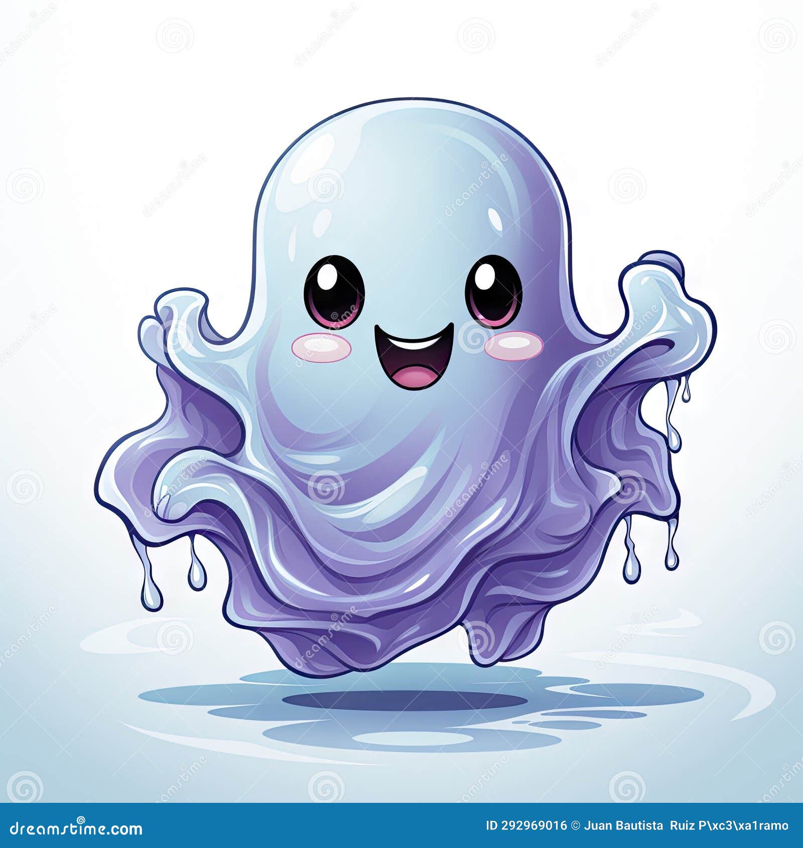 Standalone Little Phantom with a Genial Grin. Stock Photo - Image of ...