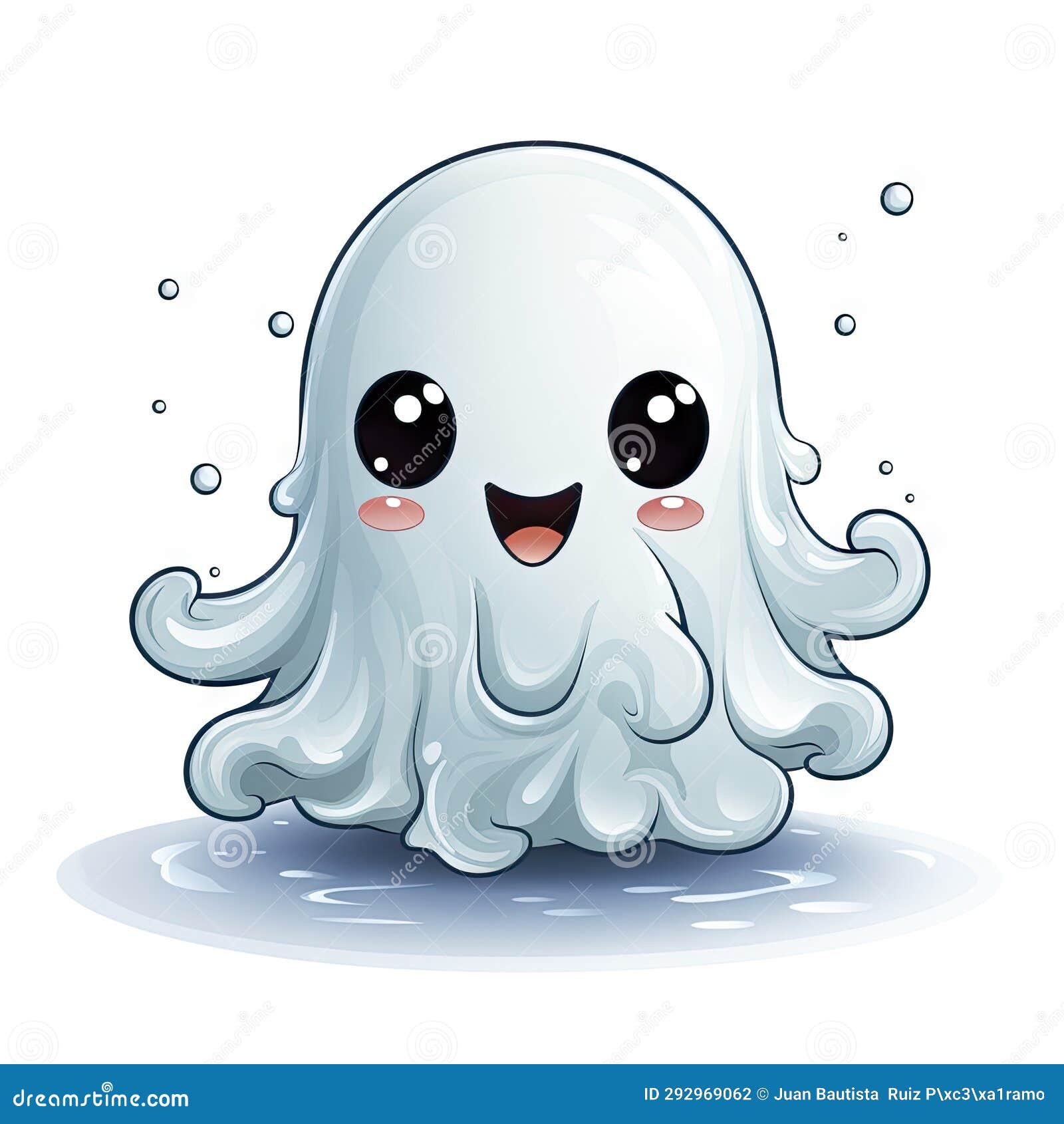 Standalone Little Phantom with a Genial Grin. Stock Photo - Image of ...