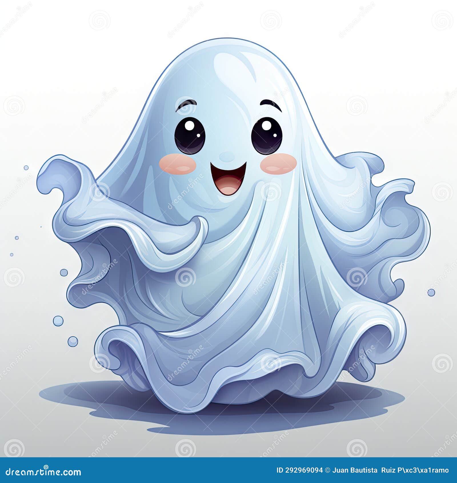 Standalone Little Phantom with a Genial Grin. Stock Photo - Image of ...