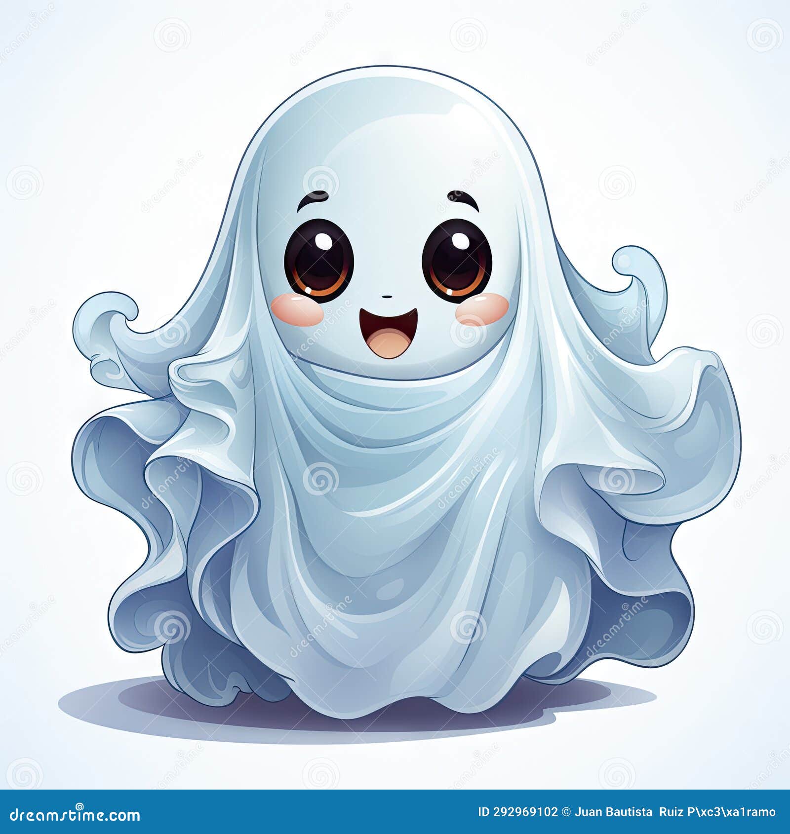 Standalone Little Phantom with a Genial Grin. Stock Photo - Image of ...