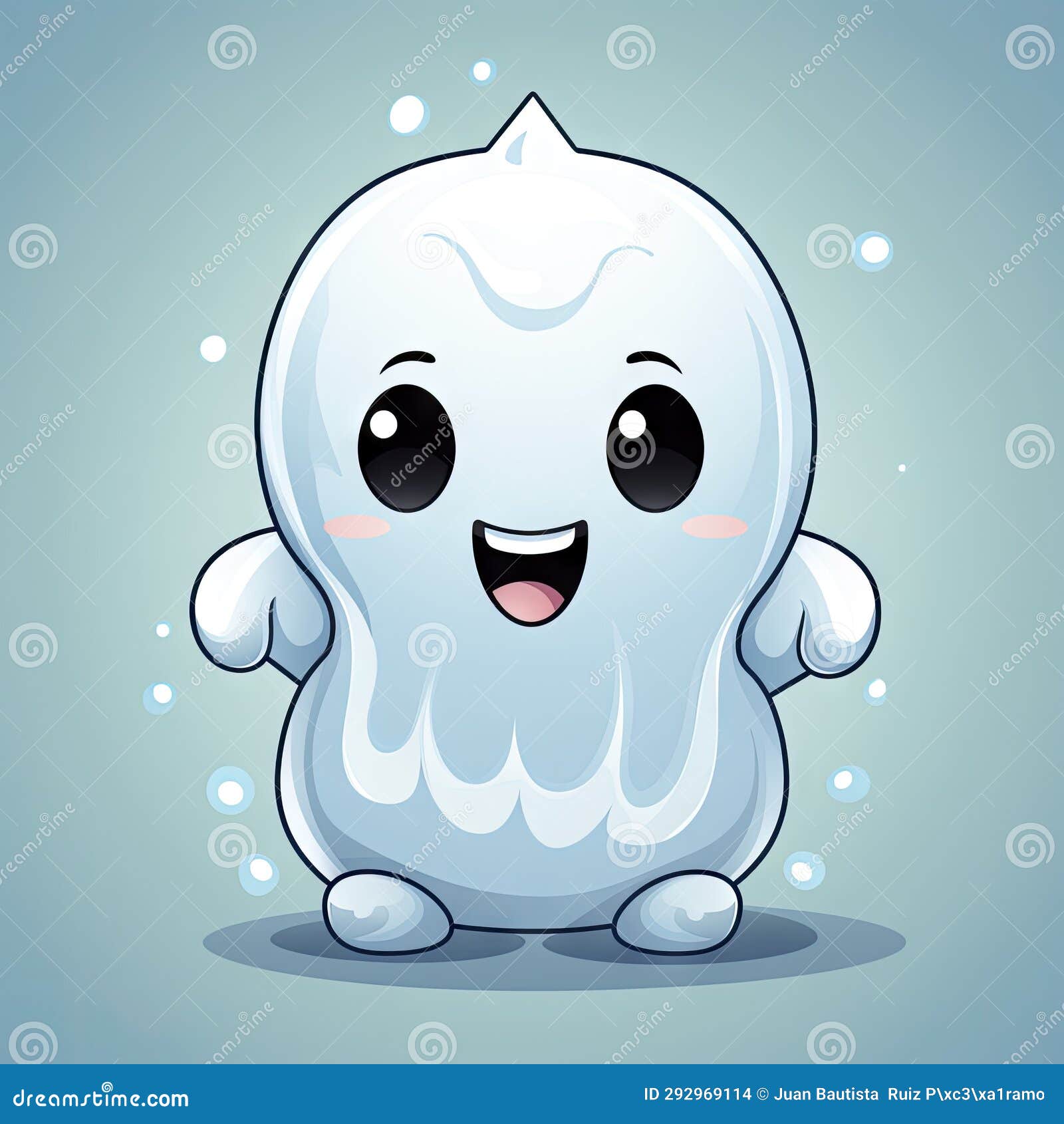 Standalone Little Phantom with a Genial Grin. Stock Photo - Image of ...