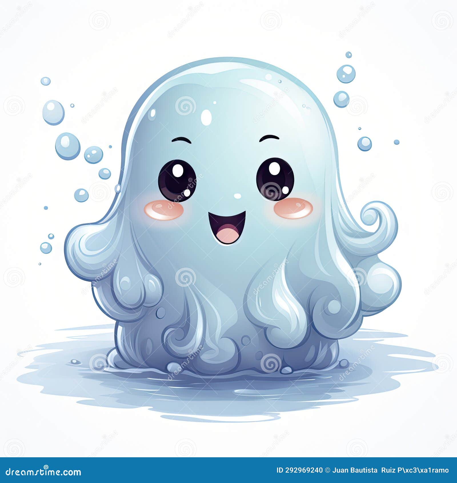 Standalone Little Phantom with a Genial Grin. Stock Photo - Image of ...