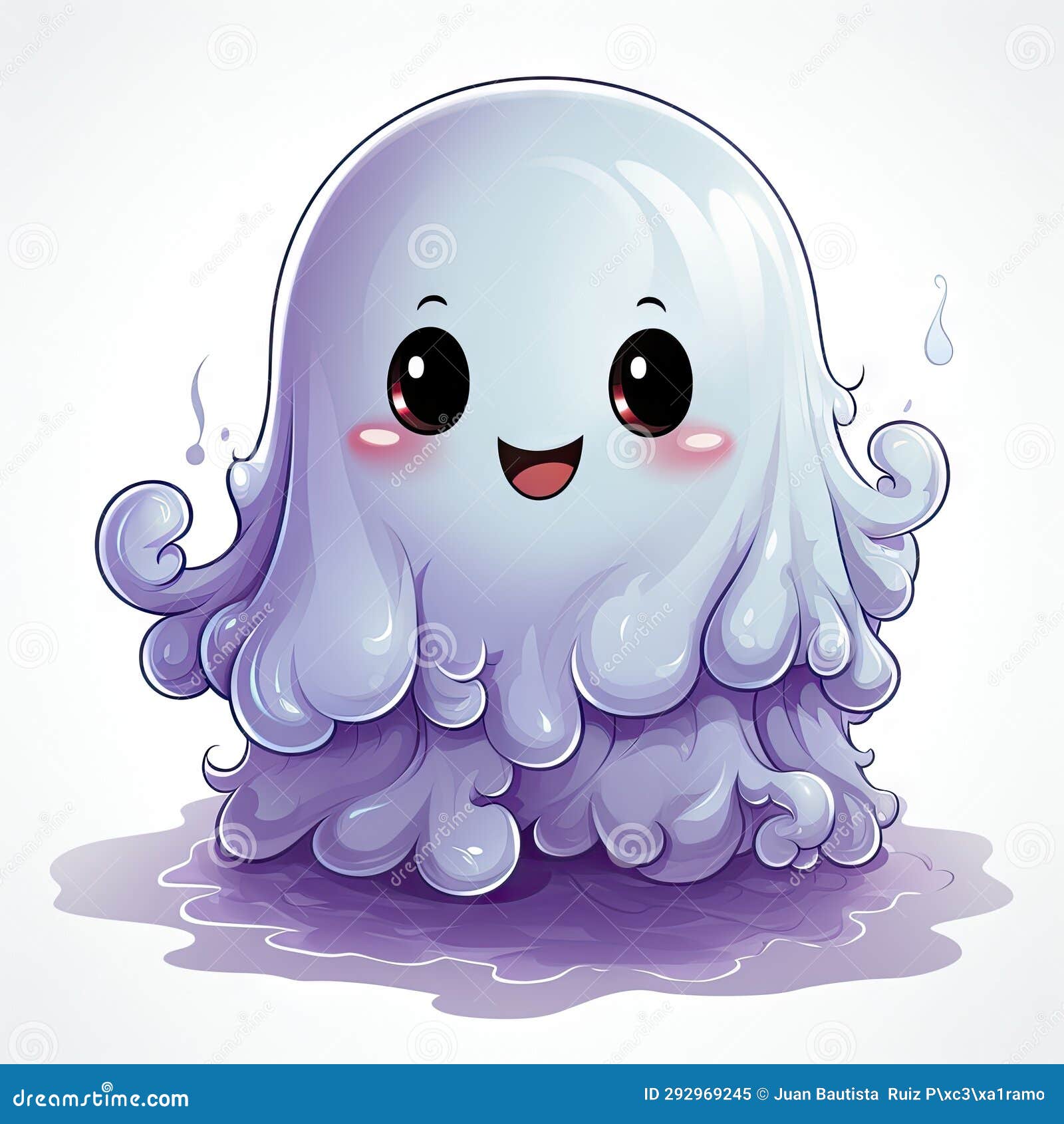 Standalone Little Phantom with a Genial Grin. Stock Image - Image of ...