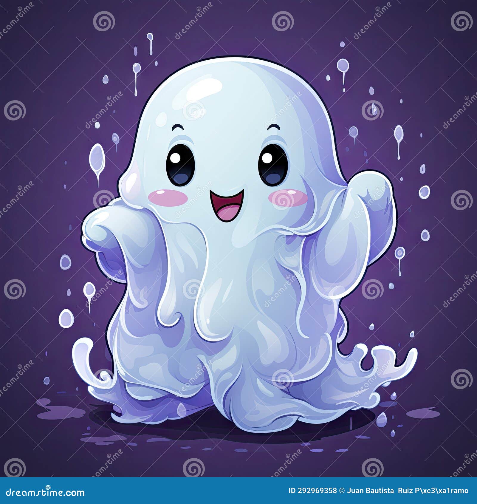 Standalone Little Phantom with a Genial Grin. Stock Photo - Image of ...
