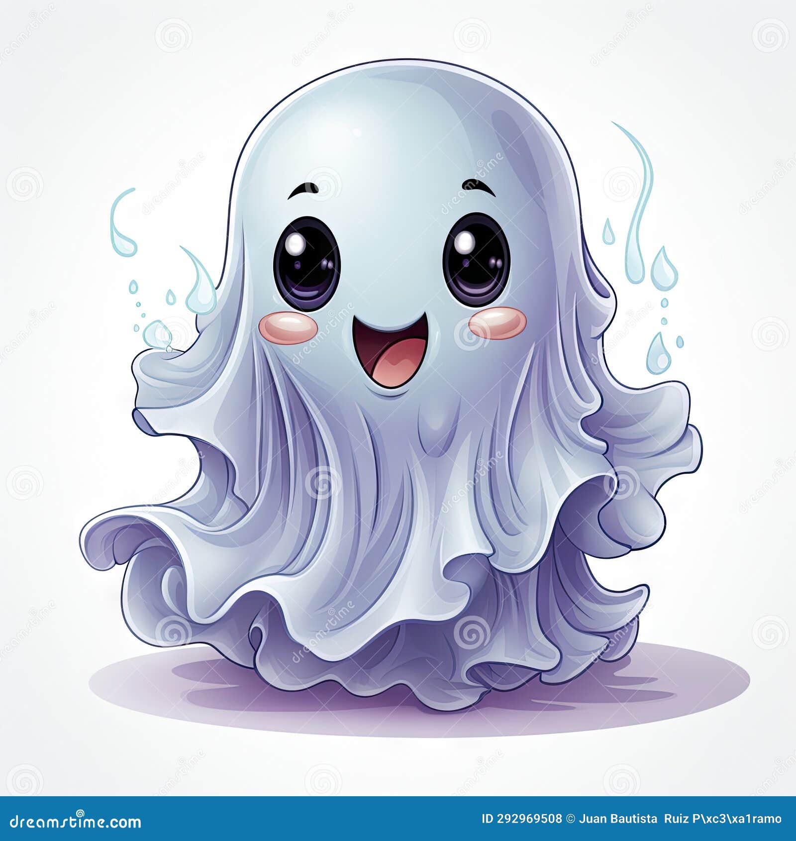 Standalone Little Phantom with a Genial Grin. Stock Photo - Image of ...