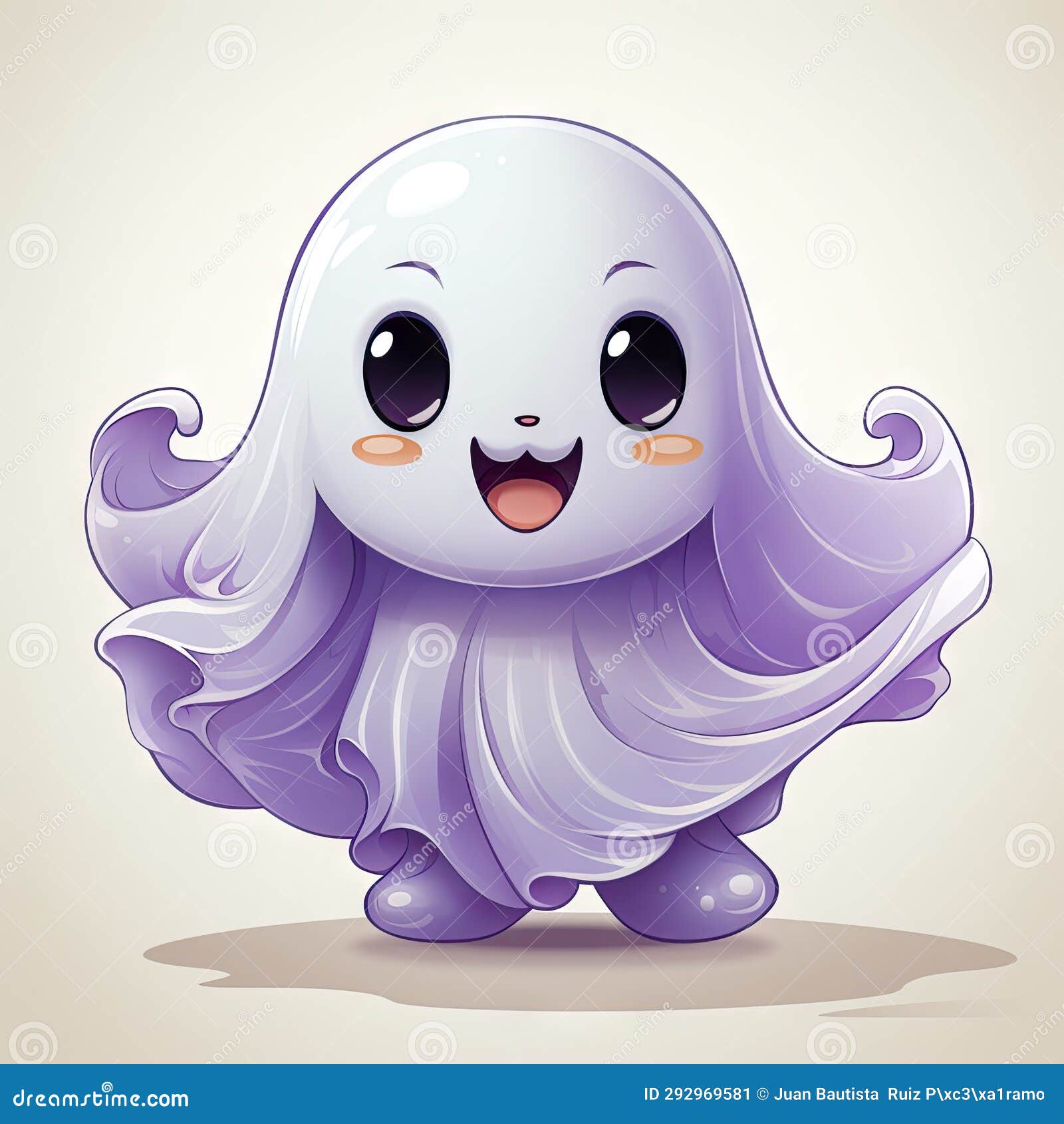 Standalone Little Phantom with a Genial Grin. Stock Image - Image of ...