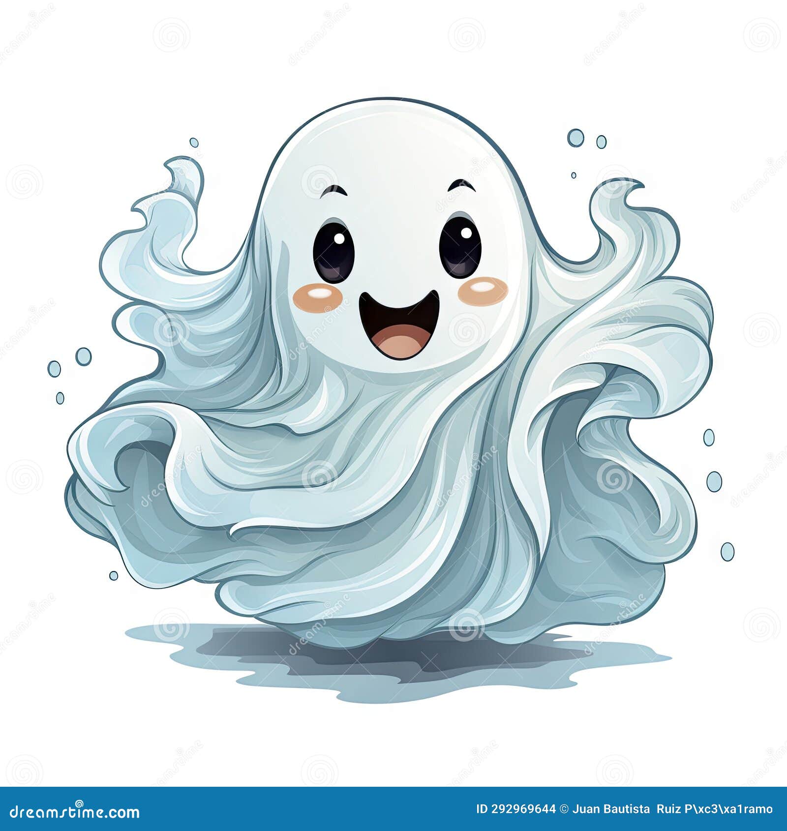 Standalone Little Phantom with a Genial Grin. Stock Photo - Image of ...