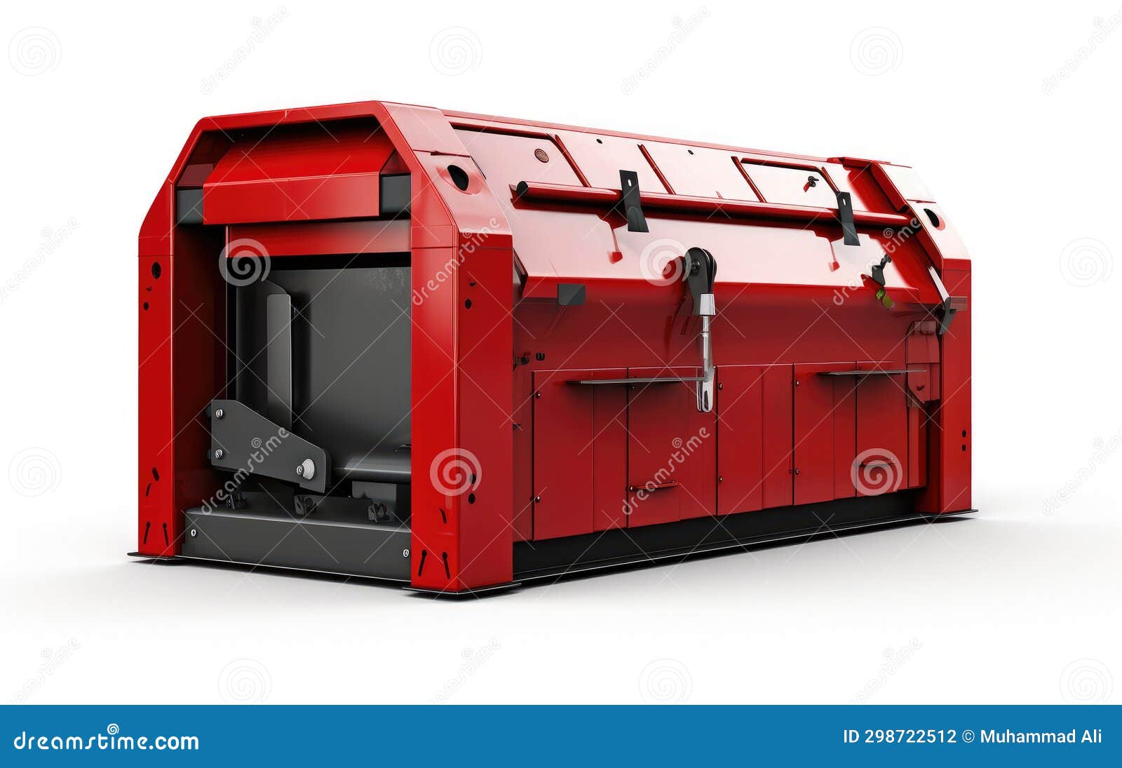 Trash Compactor Vector Icon On White Background. Flat Vector Trash ...