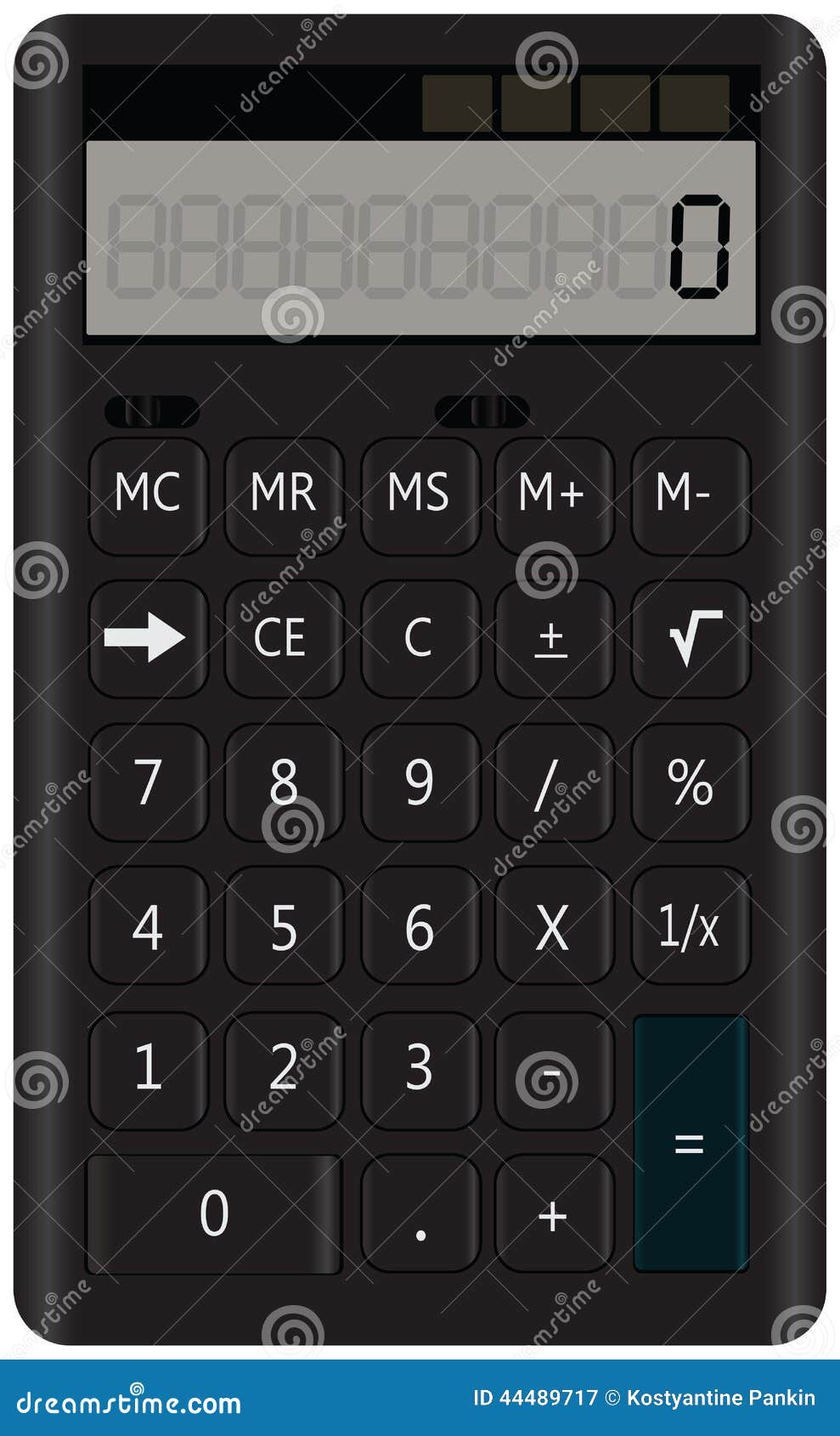 Standard calculator stock vector. Illustration of count - 44489717