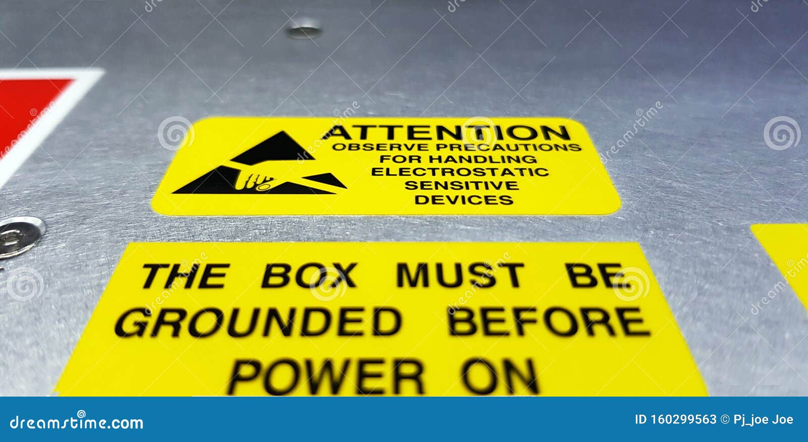 Label For Electrostatic Sensitive Devices ESD In Electronic Industrial ...