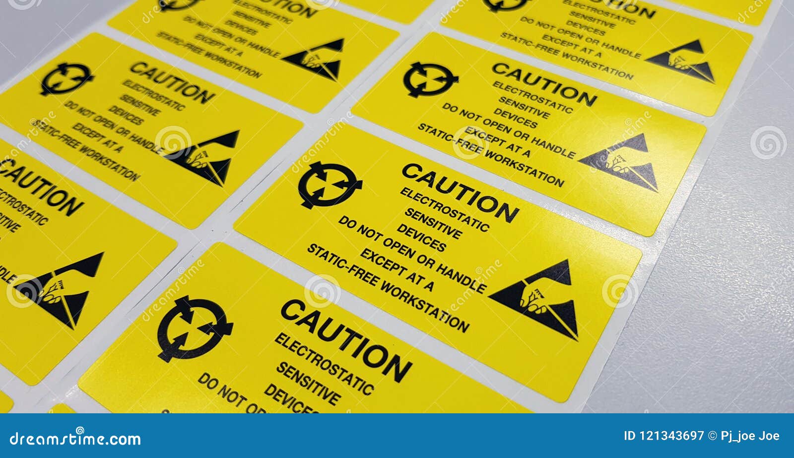 Label For Electrostatic Sensitive Devices ESD In Electronic Industrial ...