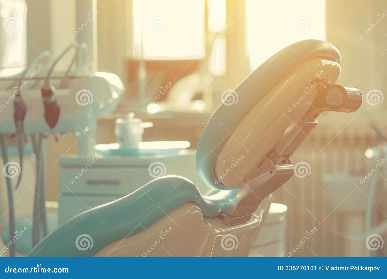 A Standard Dentist S Chair in a Typical Dental Office Setting Stock ...
