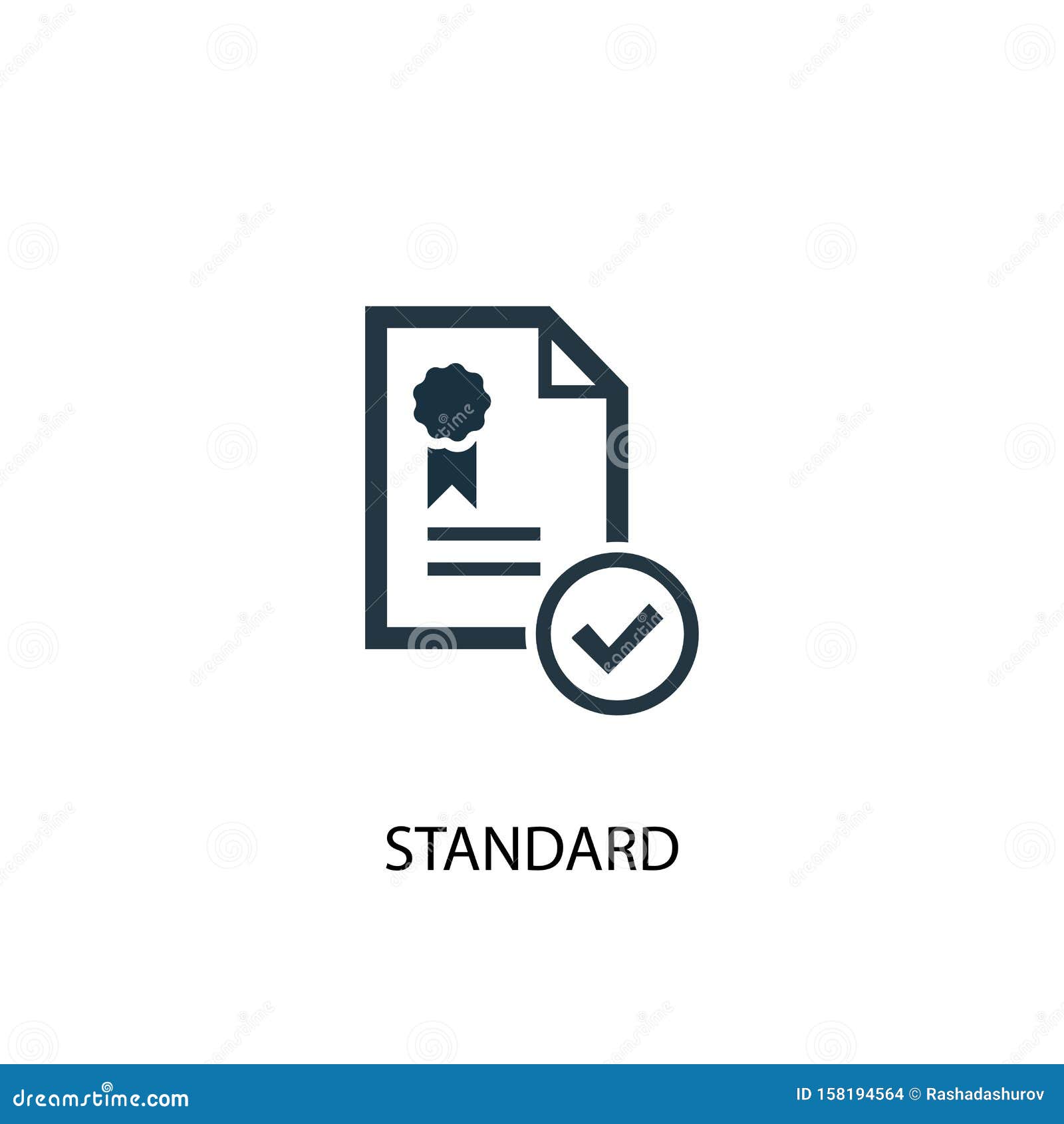 Standard Icon. Simple Element Stock Vector - Illustration of inspection ...