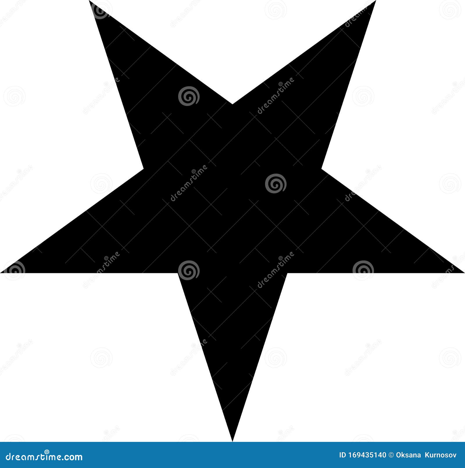 Inverted Pentagram Circumscribed By A Circle Cartoon Vector ...