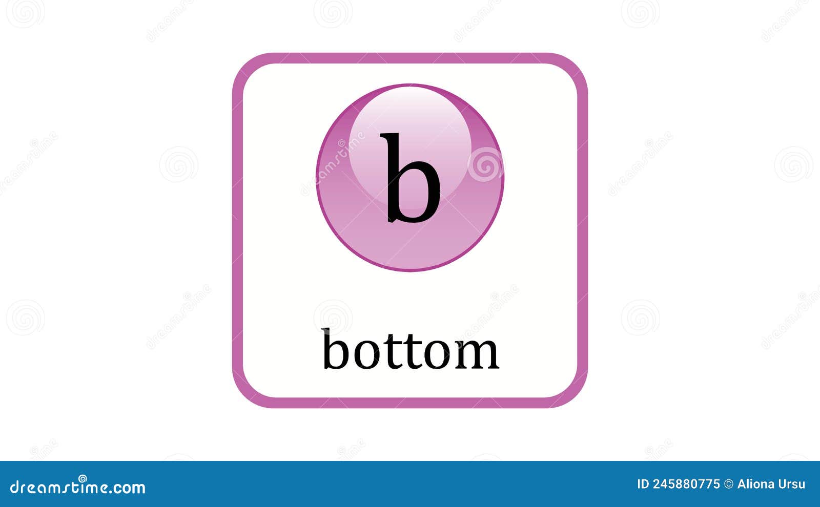 Bottom quark icon stock vector. Illustration of model - 245880775