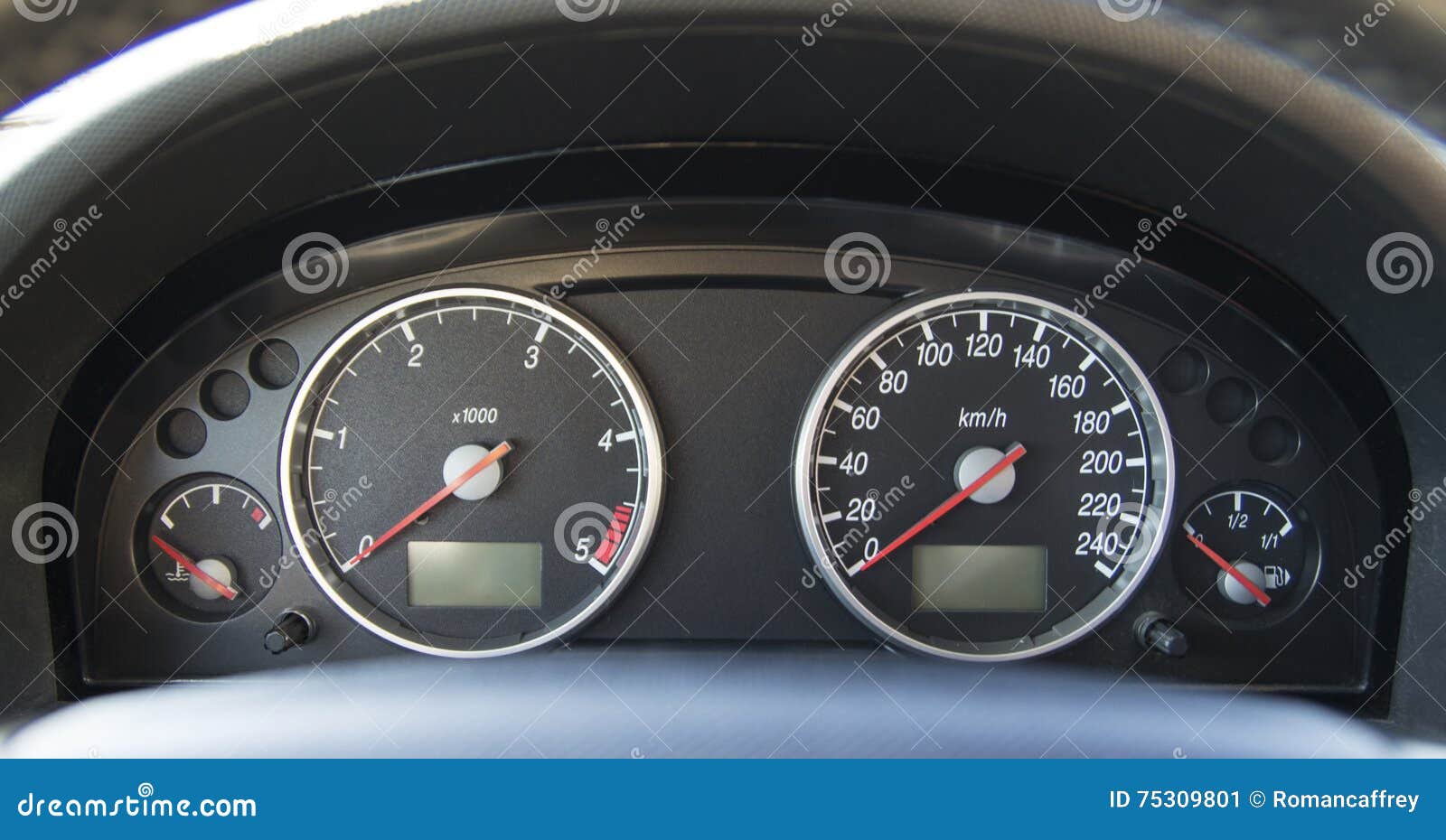 Standard Modern Car Dashboard Stock Image - Image of level, diesel ...