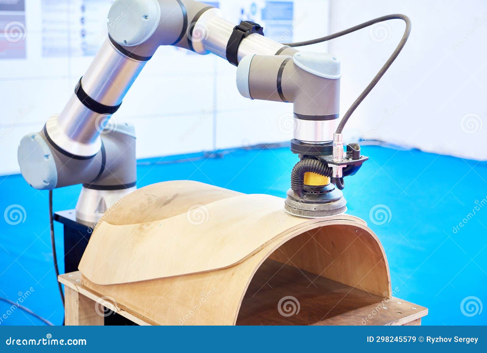 Standard Multipurpose Robot Arm for Woodworking Stock Image - Image of ...