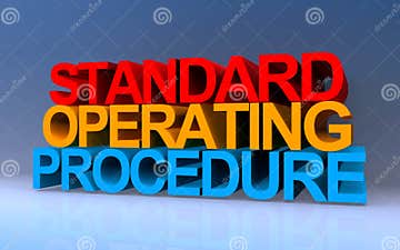 Standard Operating Procedure on Blue Stock Photo - Image of procedures ...
