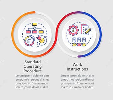 Standard Operating Procedure Components Infographics Circles Sequence ...