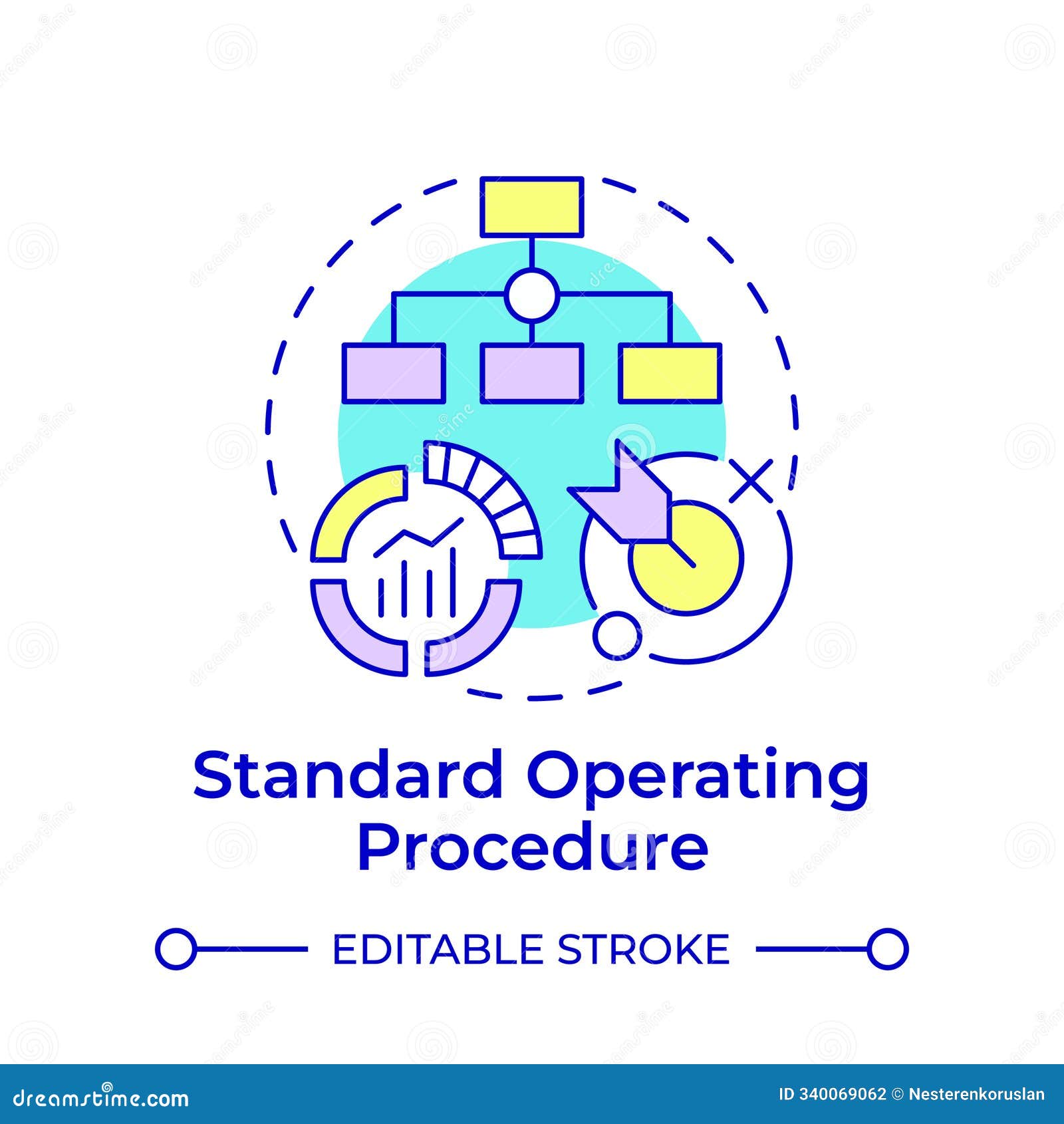 Standard Operating Procedure Multi Color Concept Icon Stock ... Standard Operating Procedure Multi Color Concept Icon Stock ...