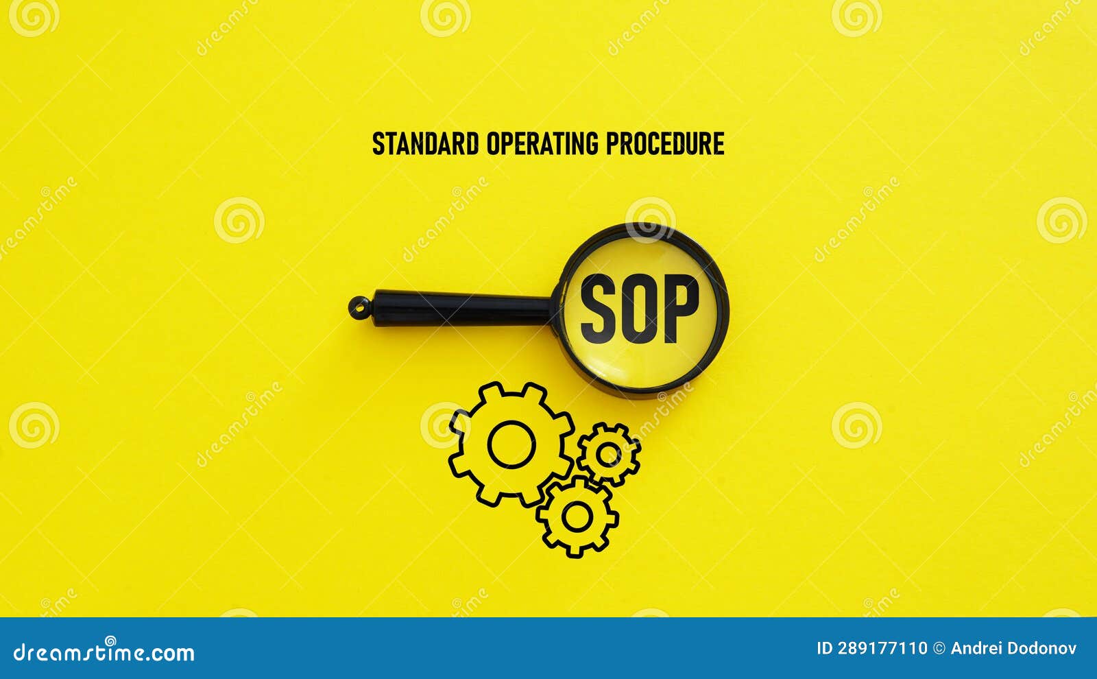Standard Operating Procedure SOP is Shown Using the Text Stock Photo ...