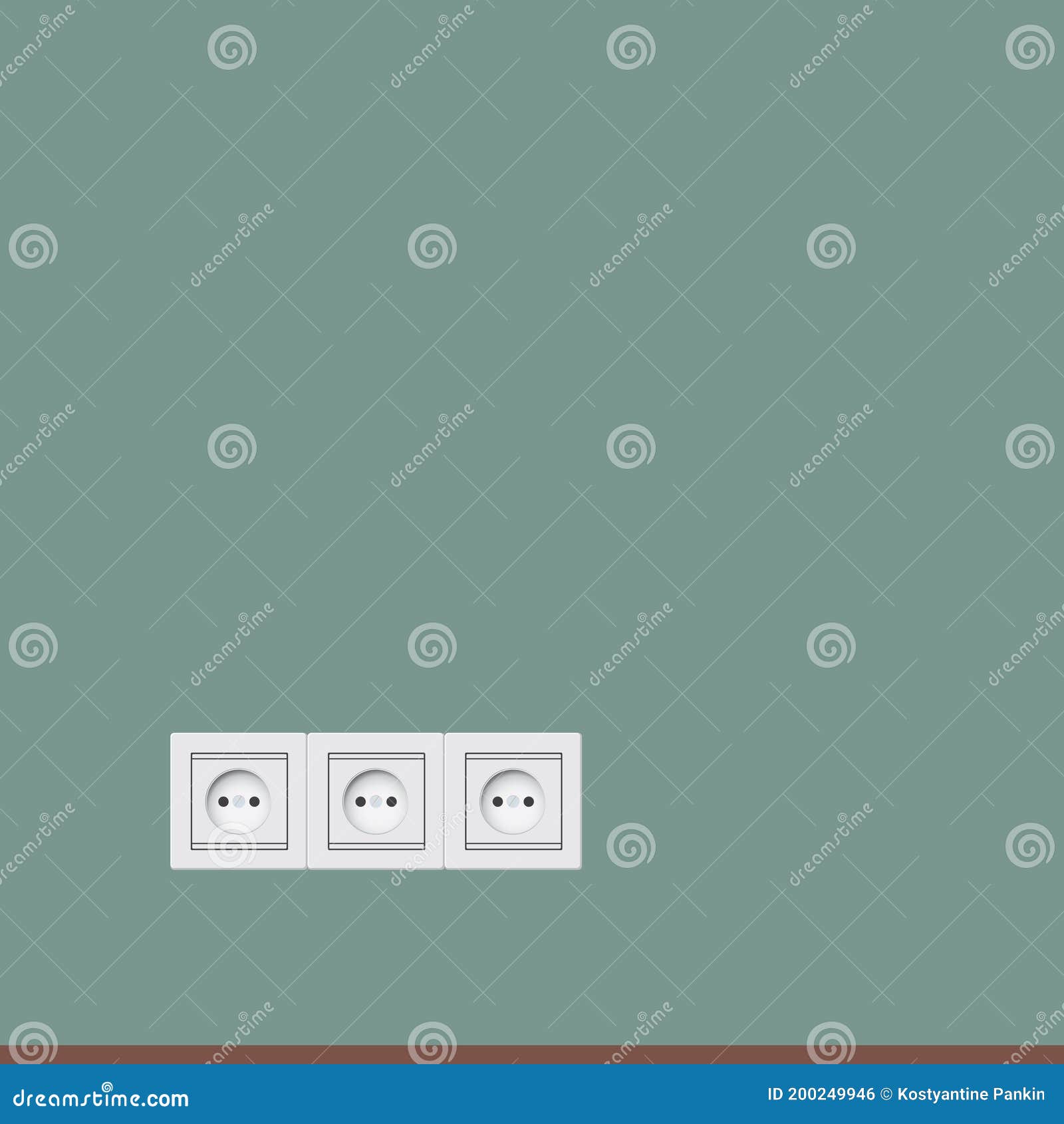 Standard Placement of Sockets Stock Vector - Illustration of socket ...