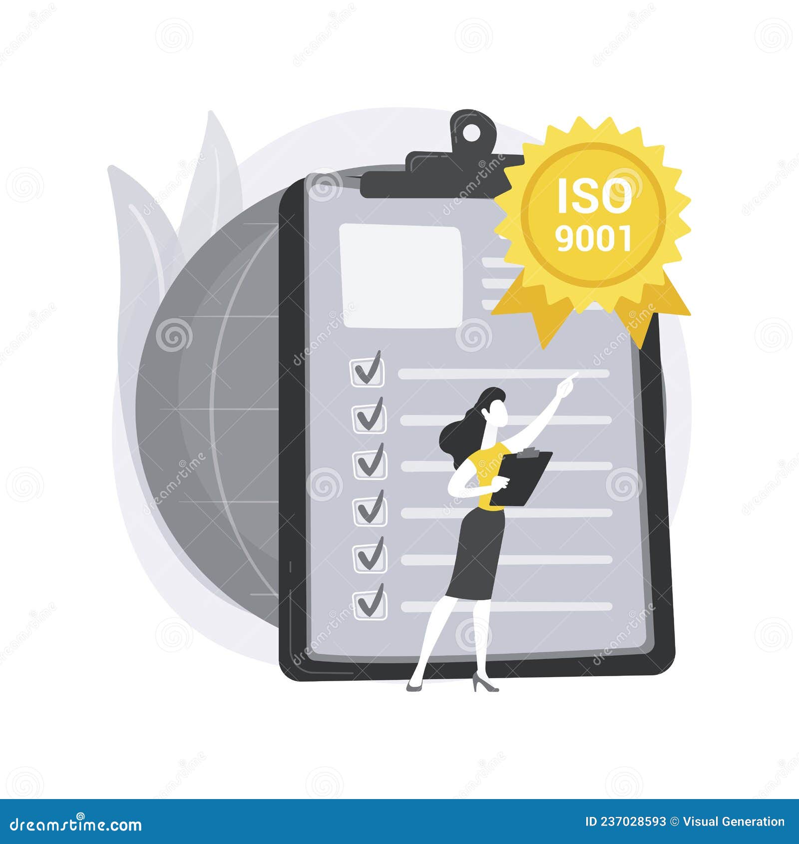 Standard for Quality Control Abstract Concept Vector Illustration ...