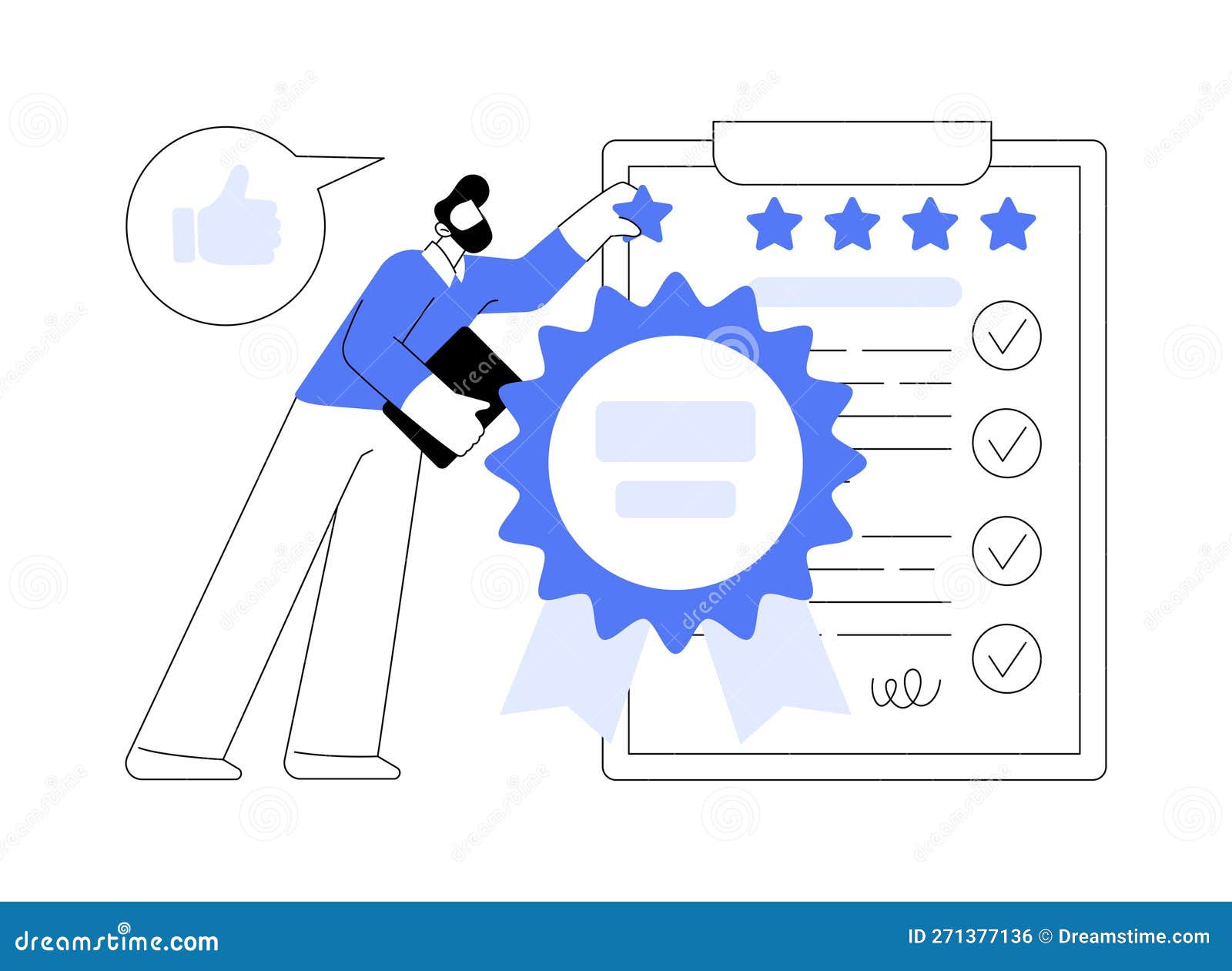 Standard For Quality Control Abstract Concept Vector Illustration