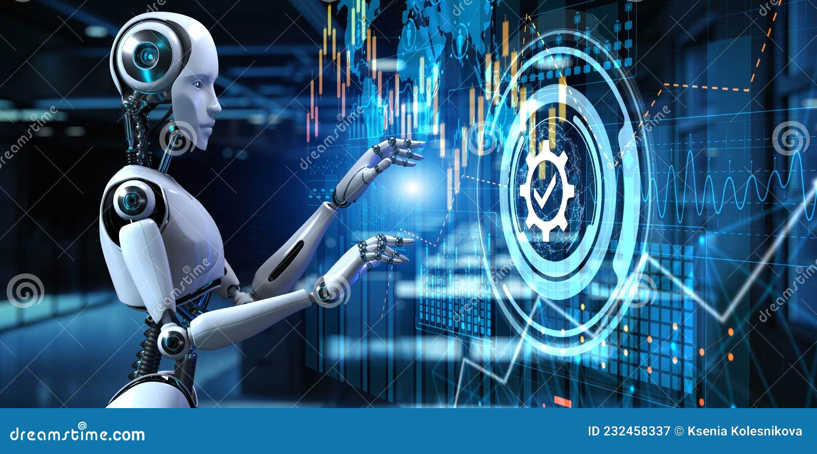 Standard Quality Control Certification Standardisation. Robot Pressing ...