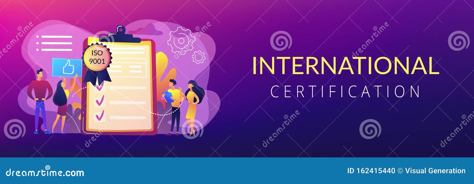 Standard for Quality Control Concept Banner Header. Stock Vector ...