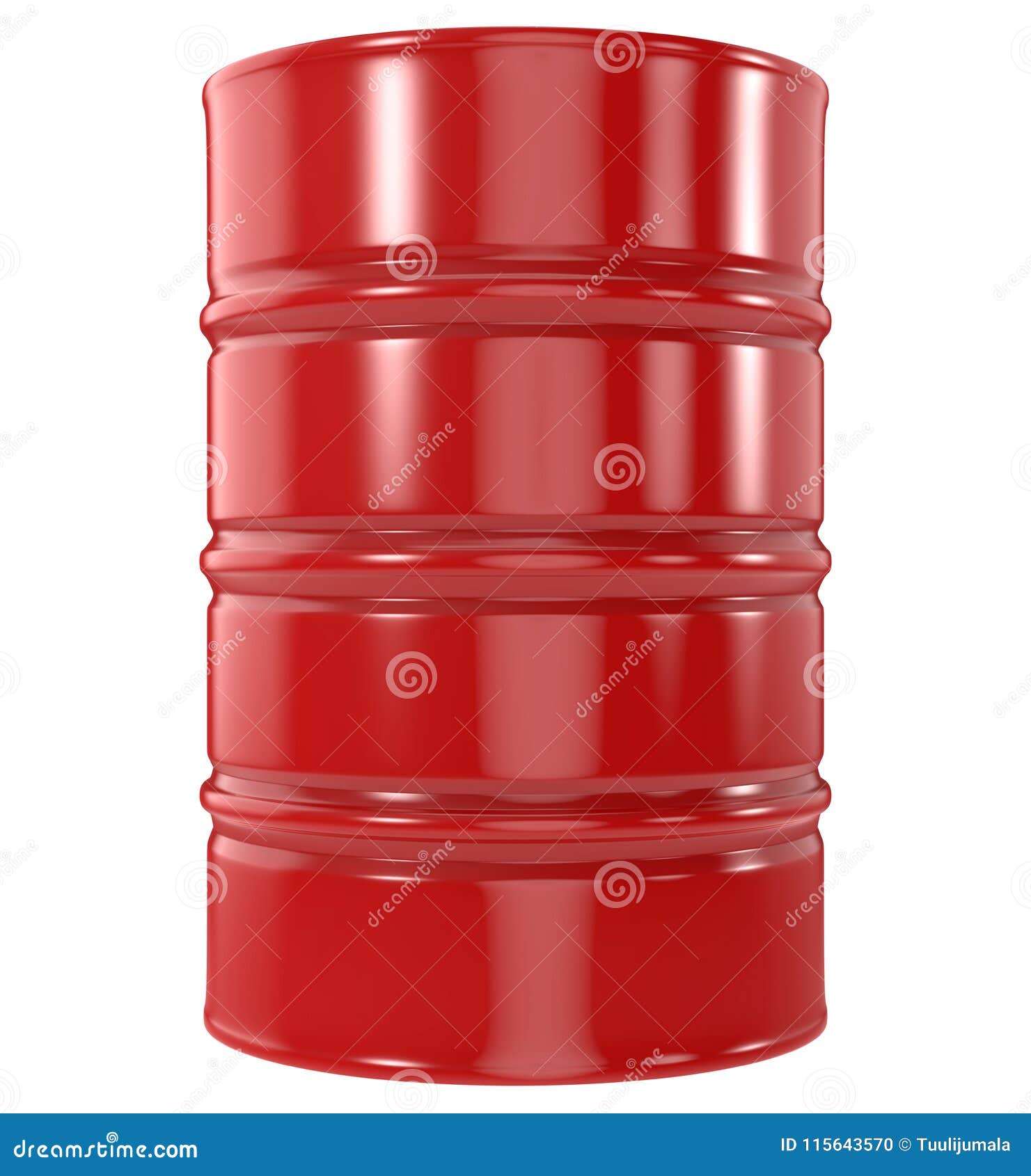 Standard Red Oil Barrel on White Background Stock Illustration ...