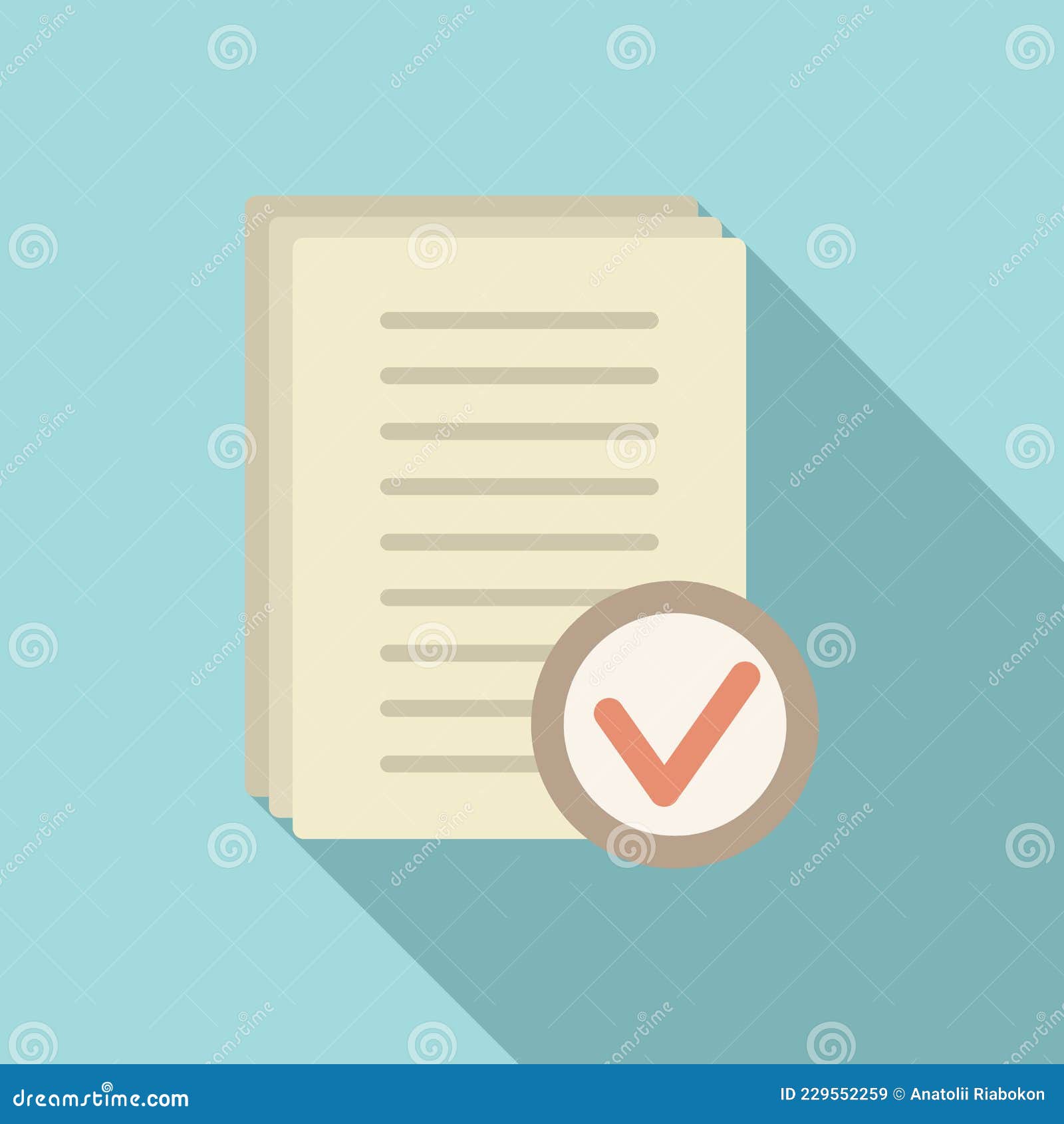 Standard Regulation Icon Flat Vector. Policy Quality Stock Vector ...