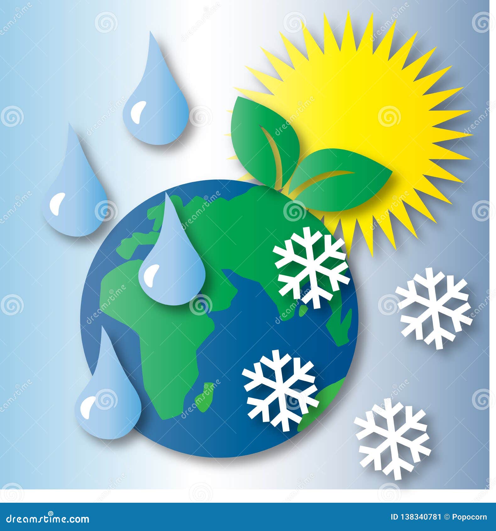 Save Our Planet Extreme Climate Environment Stock Vector - Illustration ...