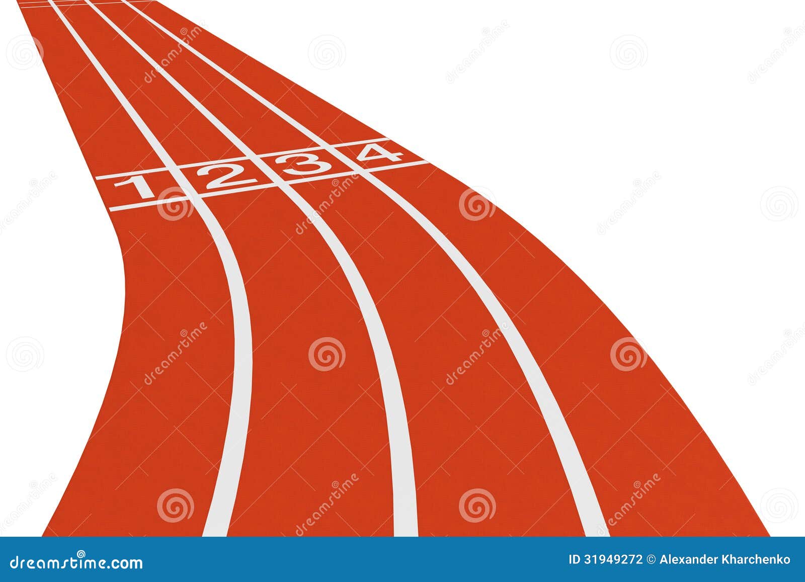 Standard running track stock photo. Image of line, design - 31949272