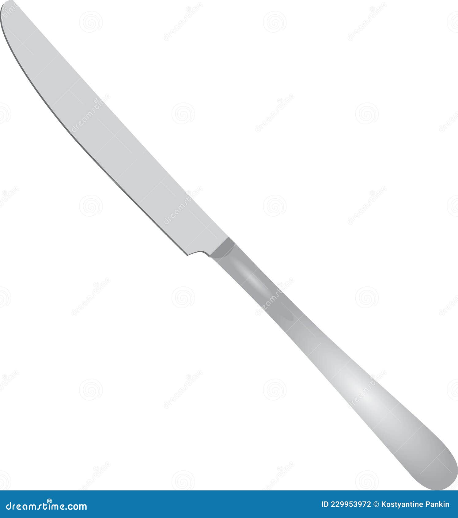Standard table knife stock vector. Illustration of standard - 229953972