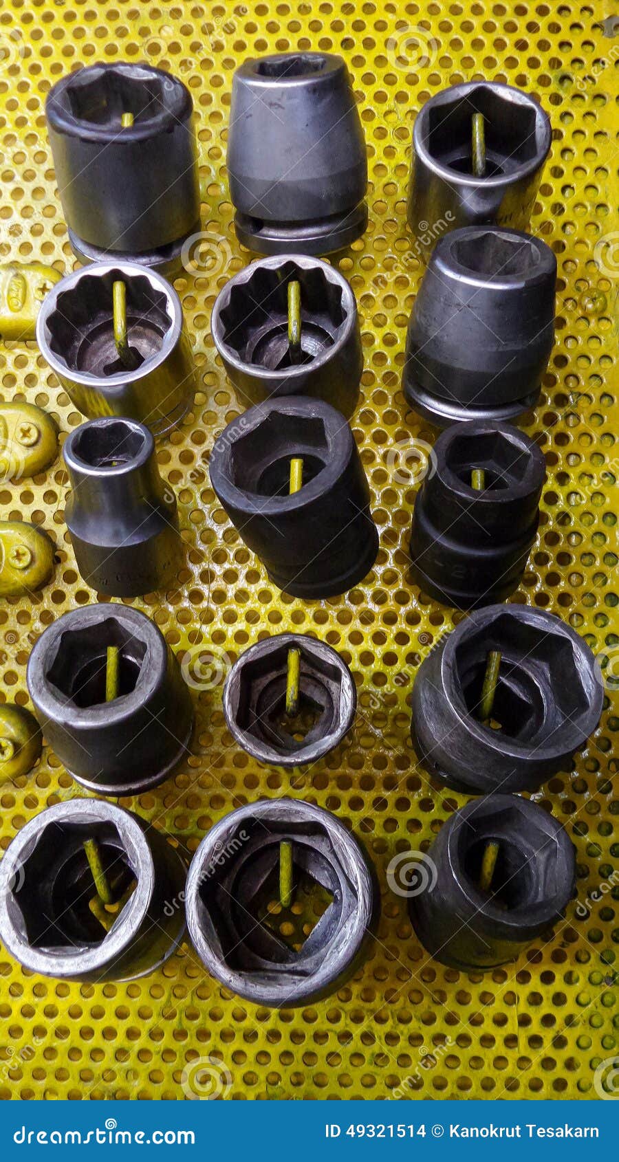 Standard Tool Set Box Socket Wrength Editorial Stock Image - Image of ...