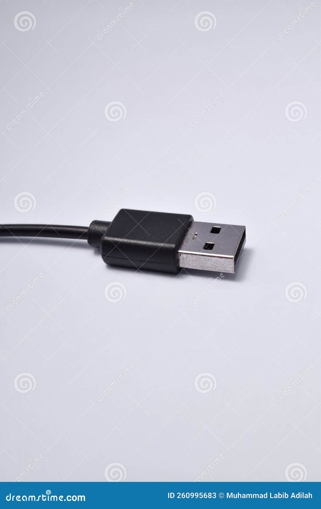 Standard USB type a black stock image. Image of data - 260995683