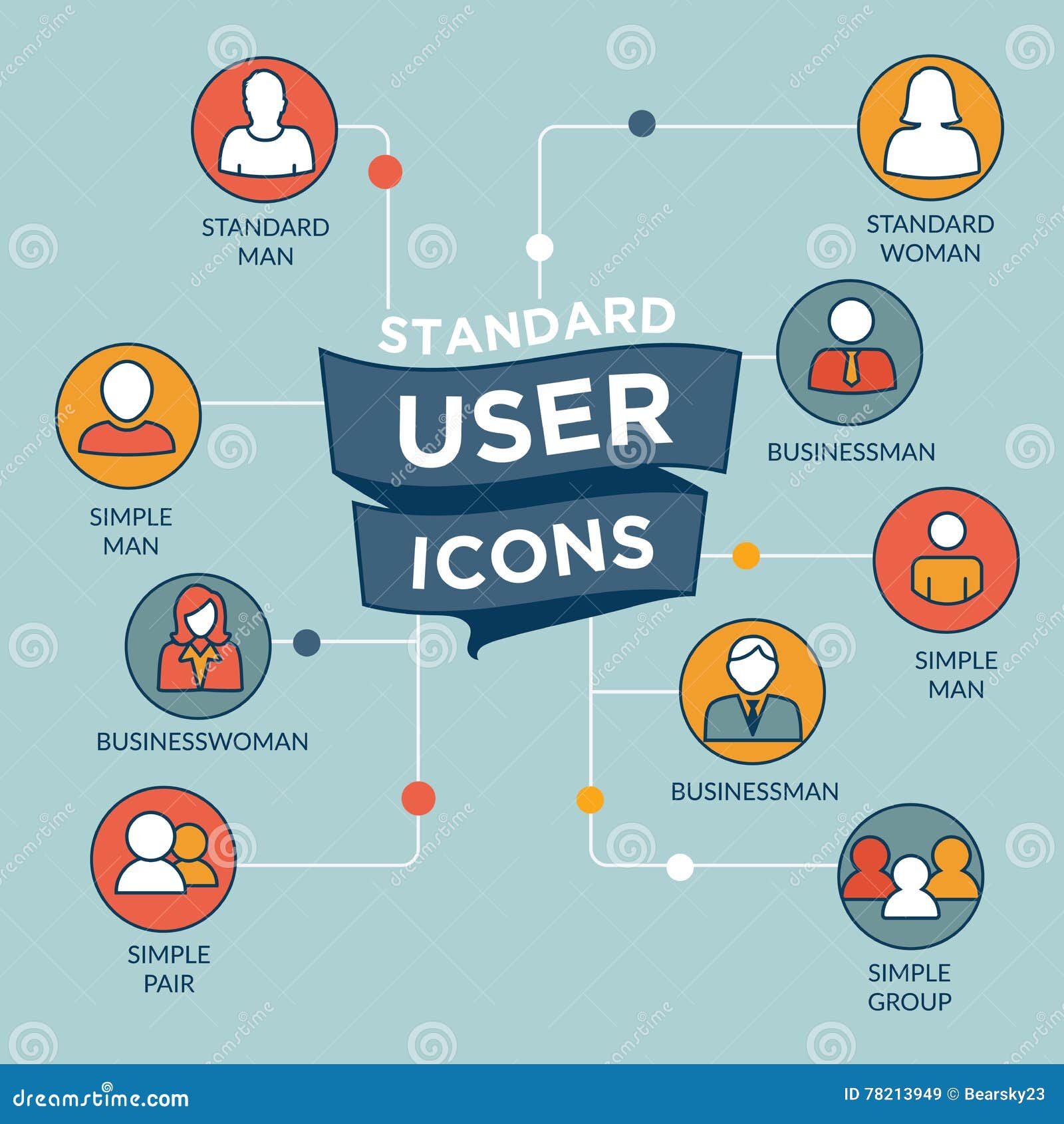 Standard User Icon For UI Or UX Designs Vector Illustration ...