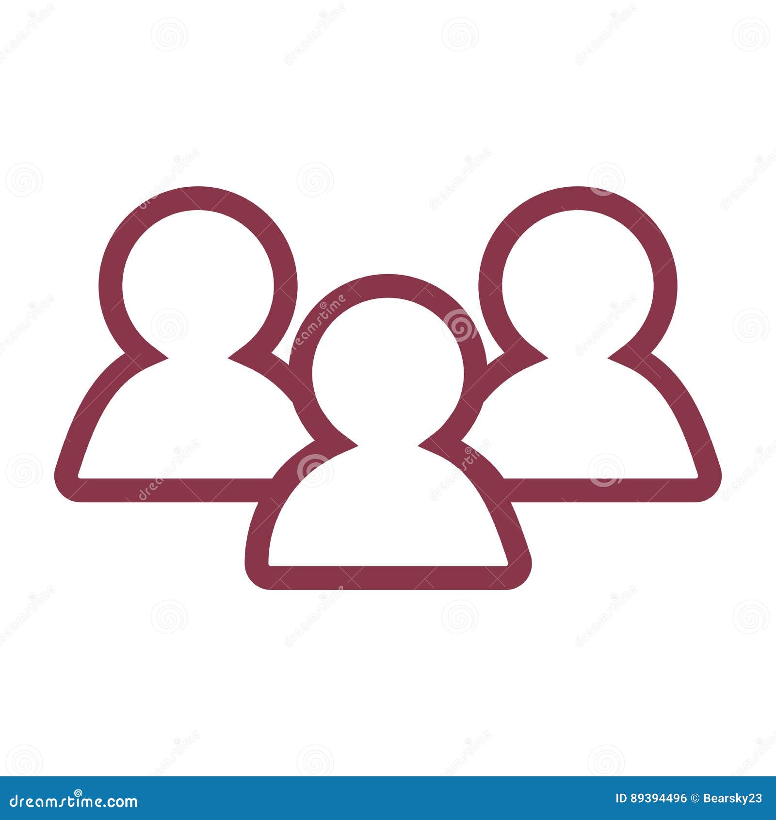 Standard User Icon Set stock vector. Illustration of business - 89394496