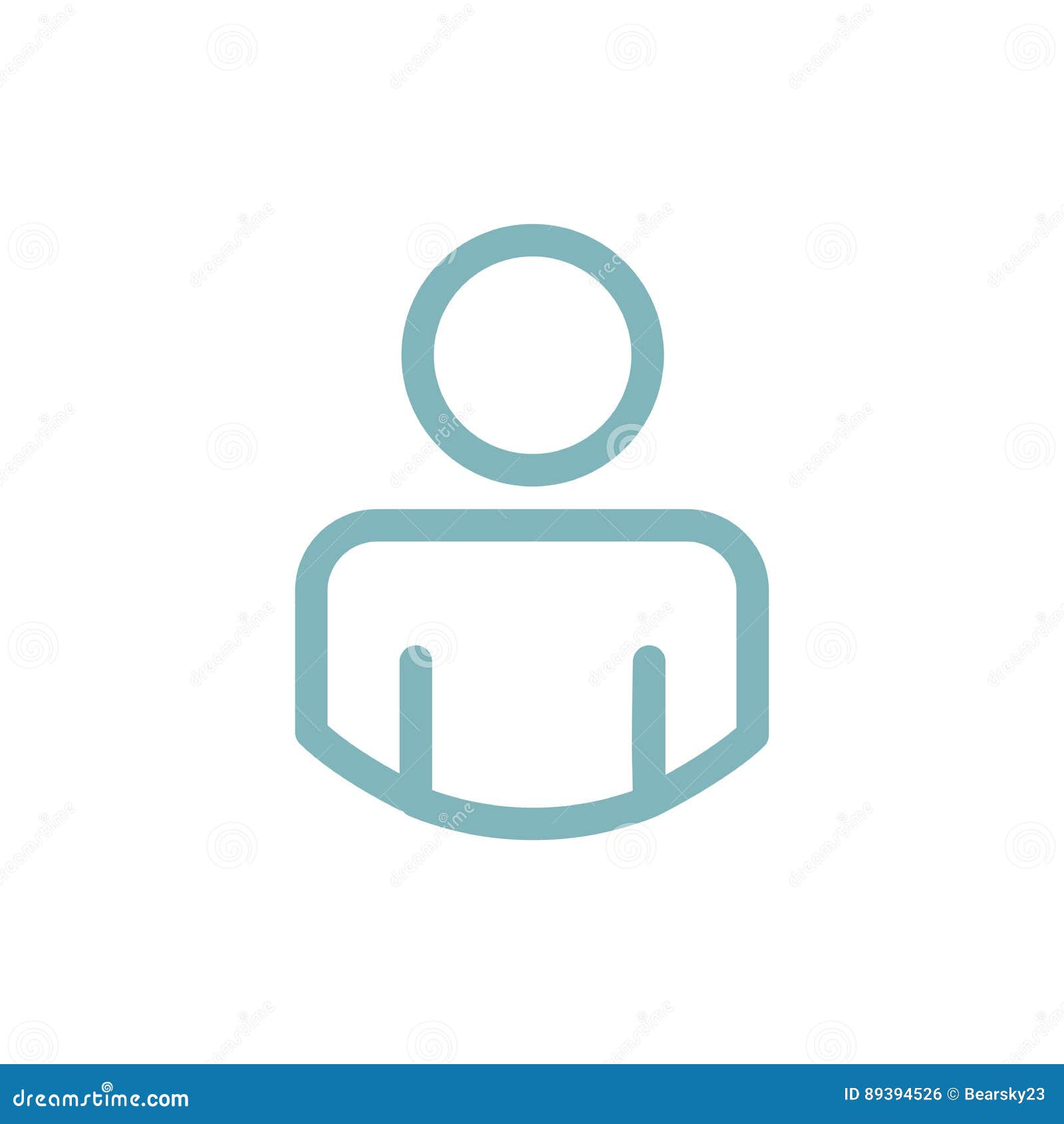 Standard User Icon Set stock vector. Illustration of sign - 89394526