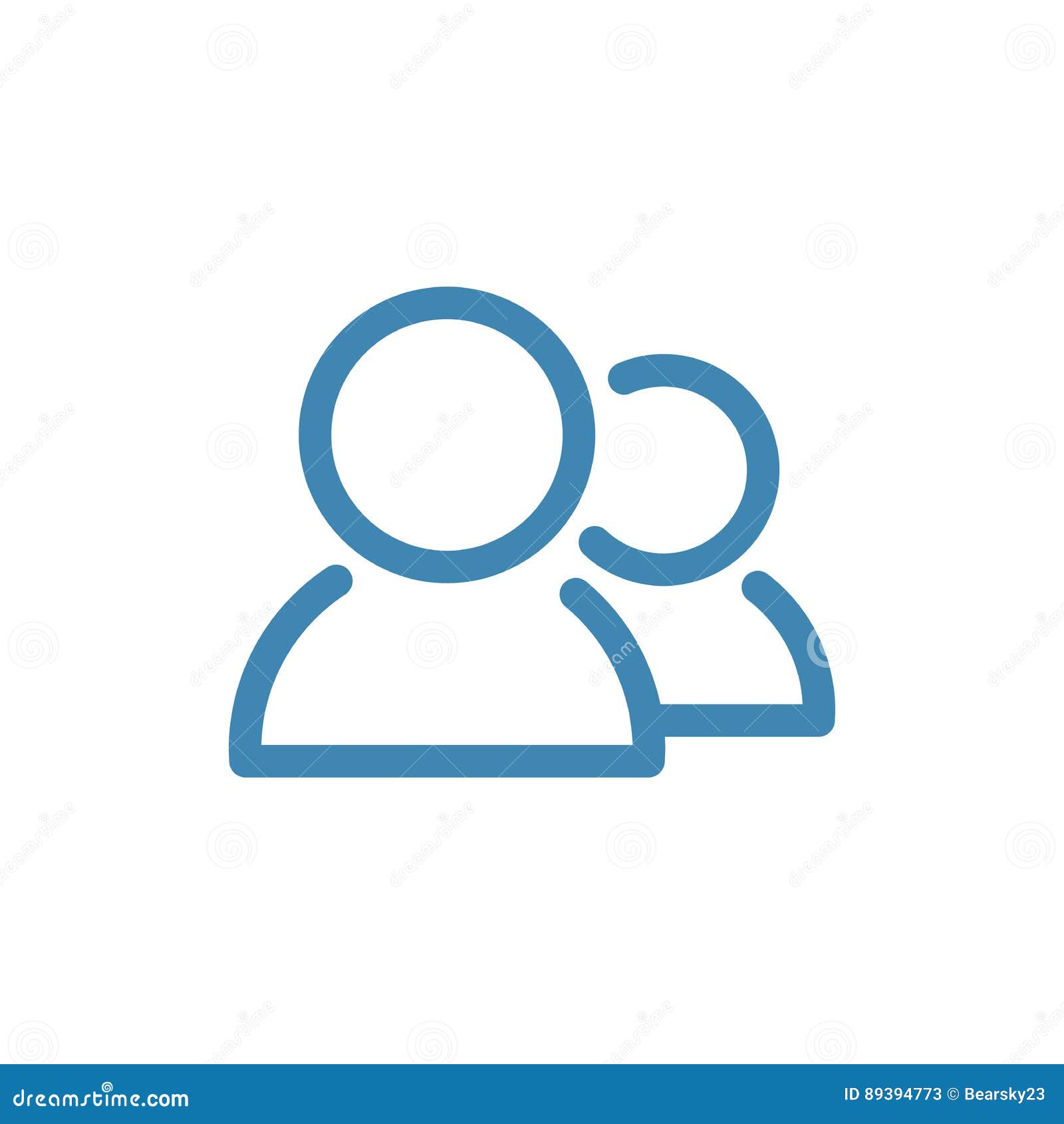 Standard User Icon For UI Or UX Designs Vector Illustration ...
